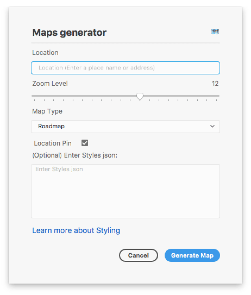 Adobe XDにGoogleマップを表示する。Maps generatorプラグインのススメ – 会津ラボ
